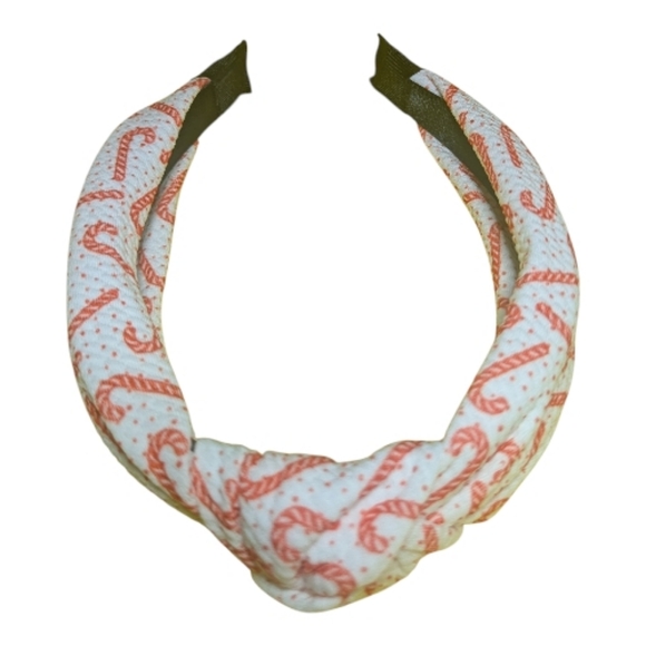 None | Accessories | Christmas Candy Knot Headband Os Candy Canes Red ...